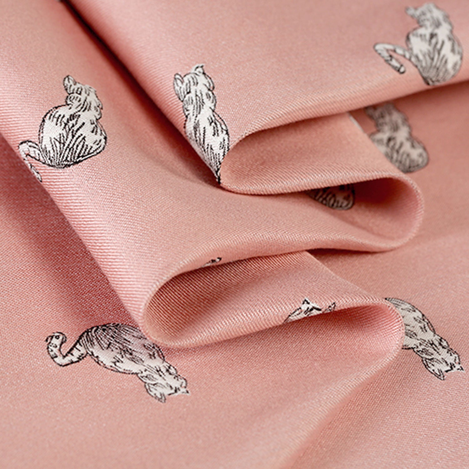 On Sale Cat Pattern Jacquard Fabric Embrossed Style Jacquard | Etsy