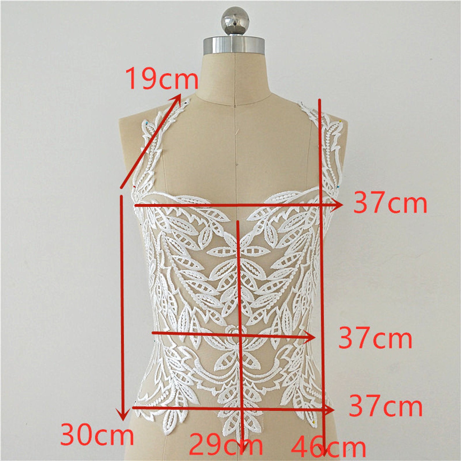 Bodice Lace Appliques Flower Embroidery Lace Applique Sewing - Etsy