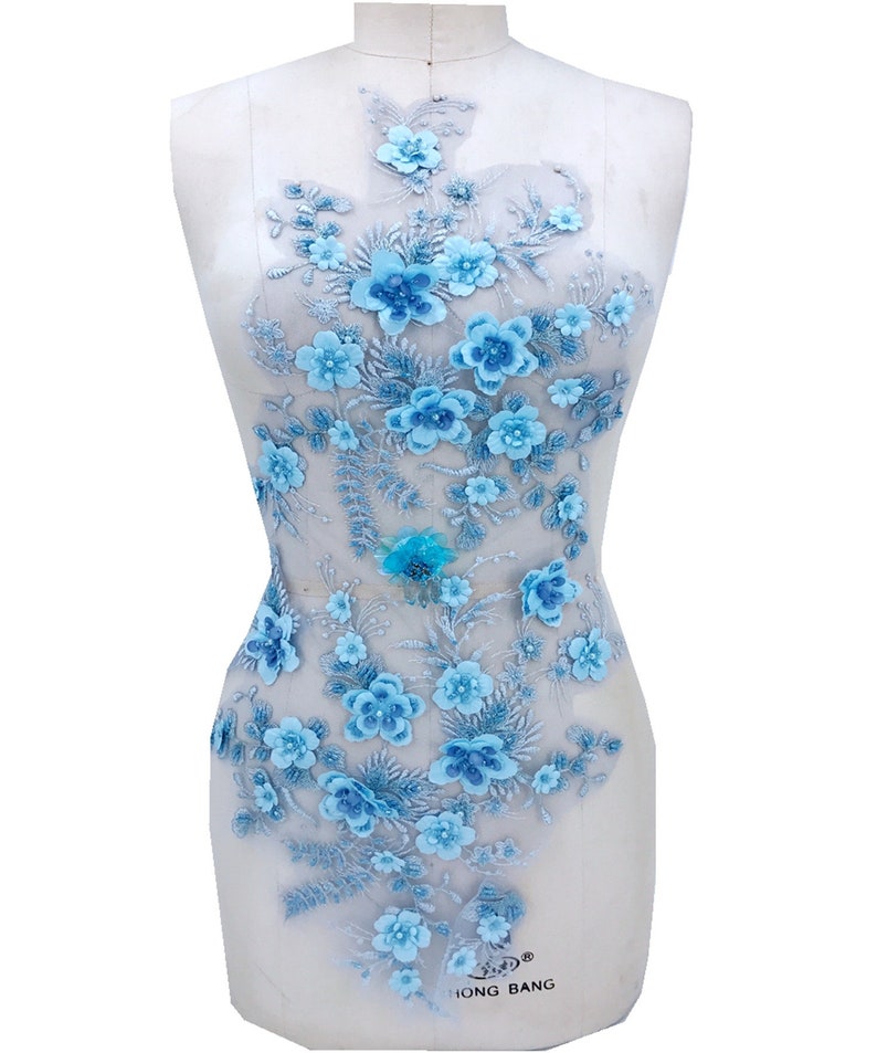 Bodice Lace Applique Motif Rhinestone Diamante Lace Patch - Etsy