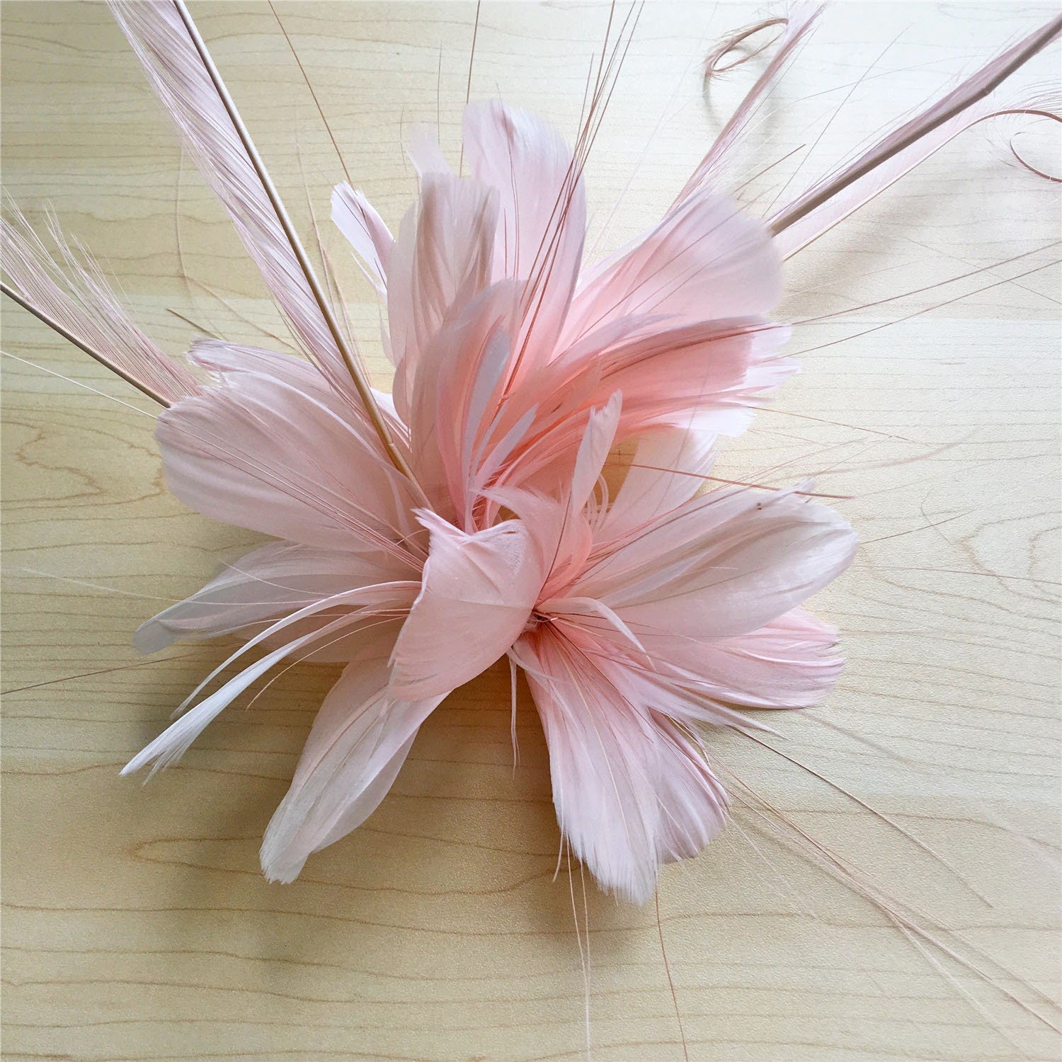 Goose Feather Flower Mount Bouquet Faux Flowers Pheasant - Etsy