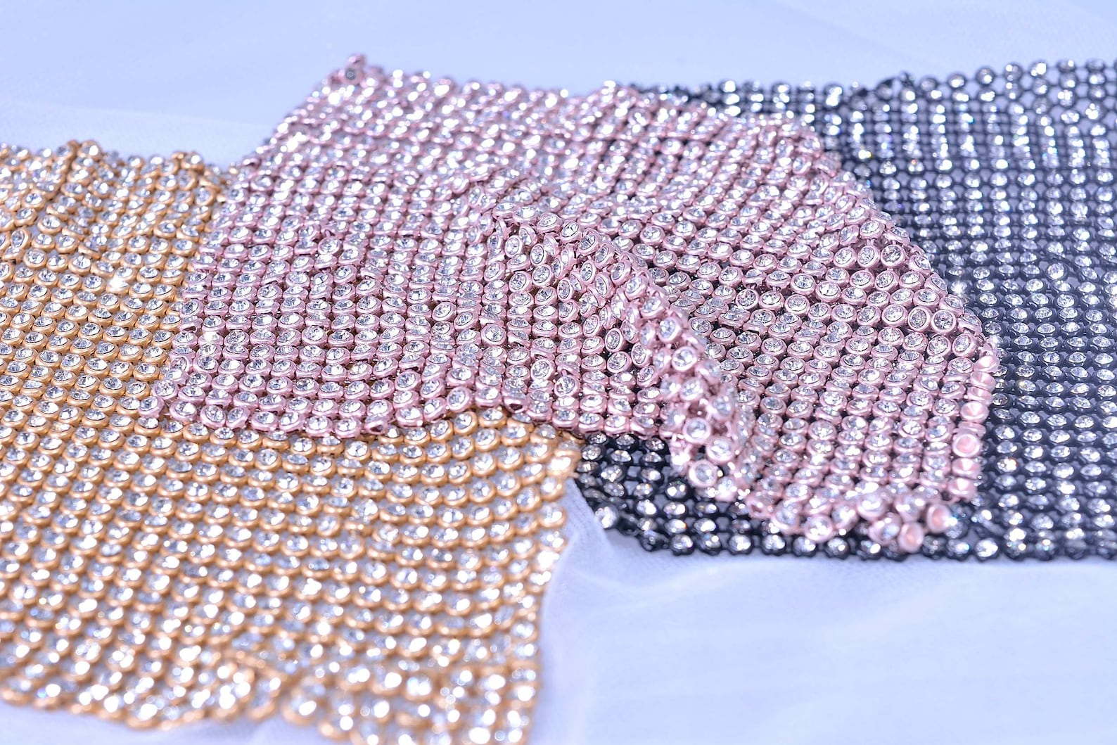 Sparkling Rhinestone Sheet Fabric Diamante Wrap Ribbon Crystal - Etsy