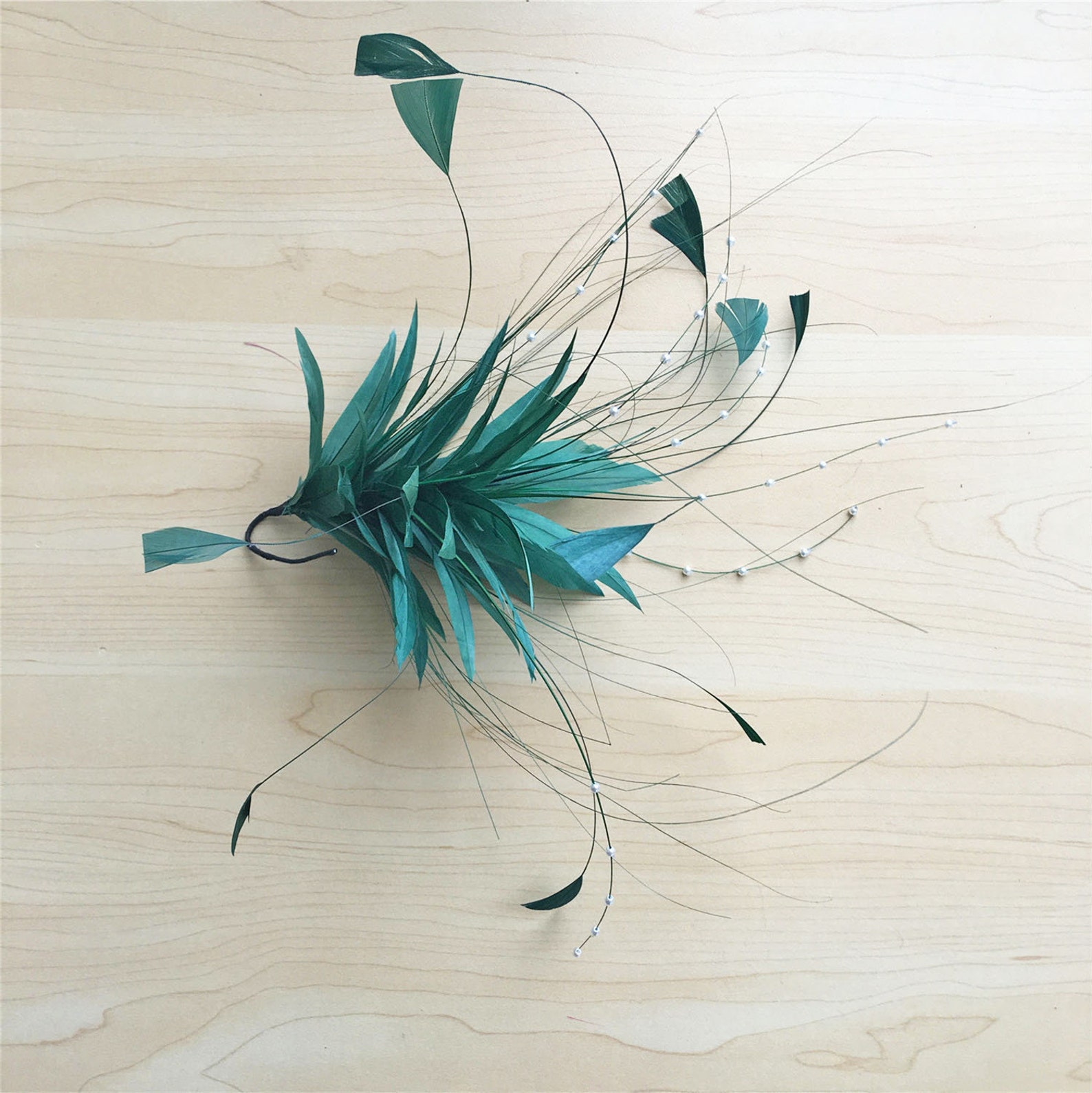 Goose Feather Flower Mount Bouquet Natural Dyed Faux Flowers - Etsy