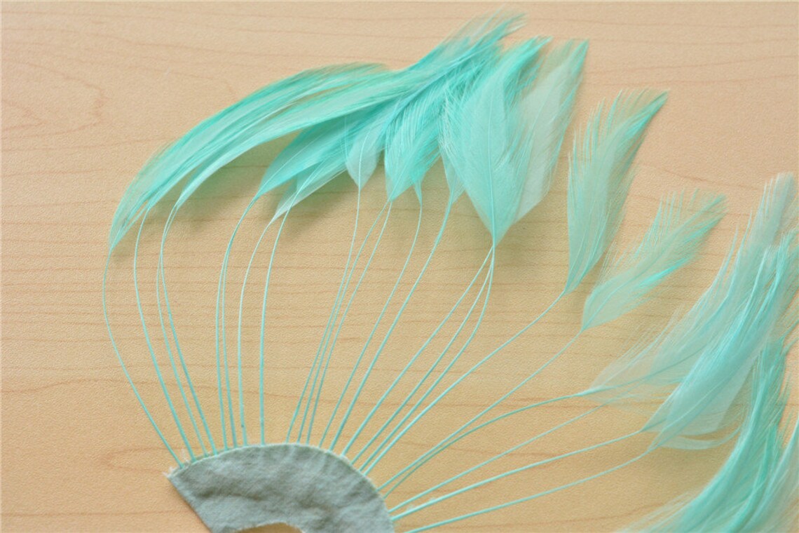 Electric Stripped Hackle Feather Fan Plume Feathers Fringe Trimmings ...