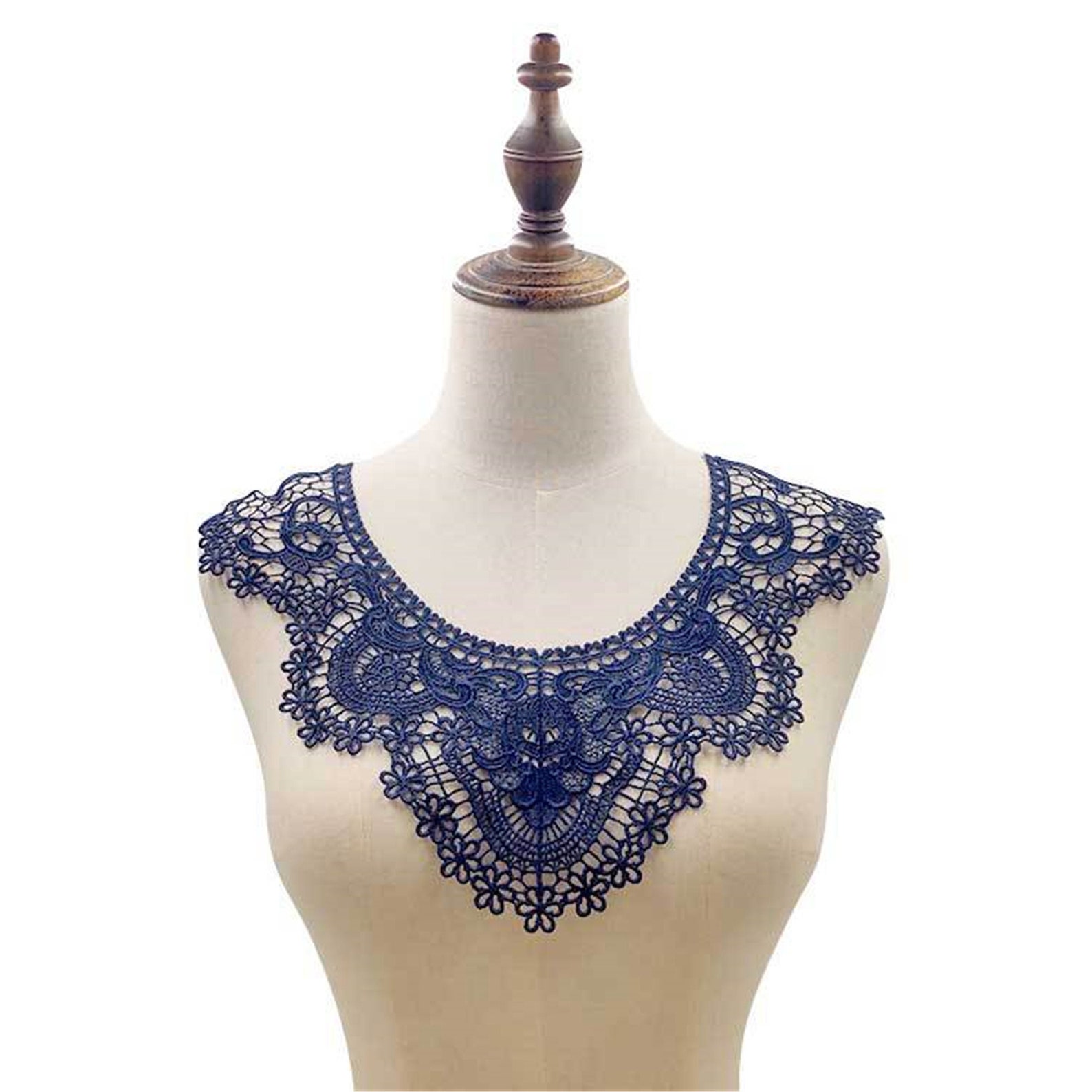 Round Collar Appliques Guipure Flower Embroidery Lace Applique Sewing ...
