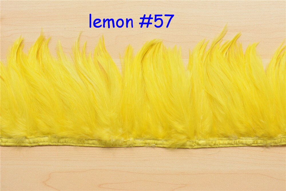 Handmade Dyed Rooster Hackle Feather Feathers Plume Fringe | Etsy