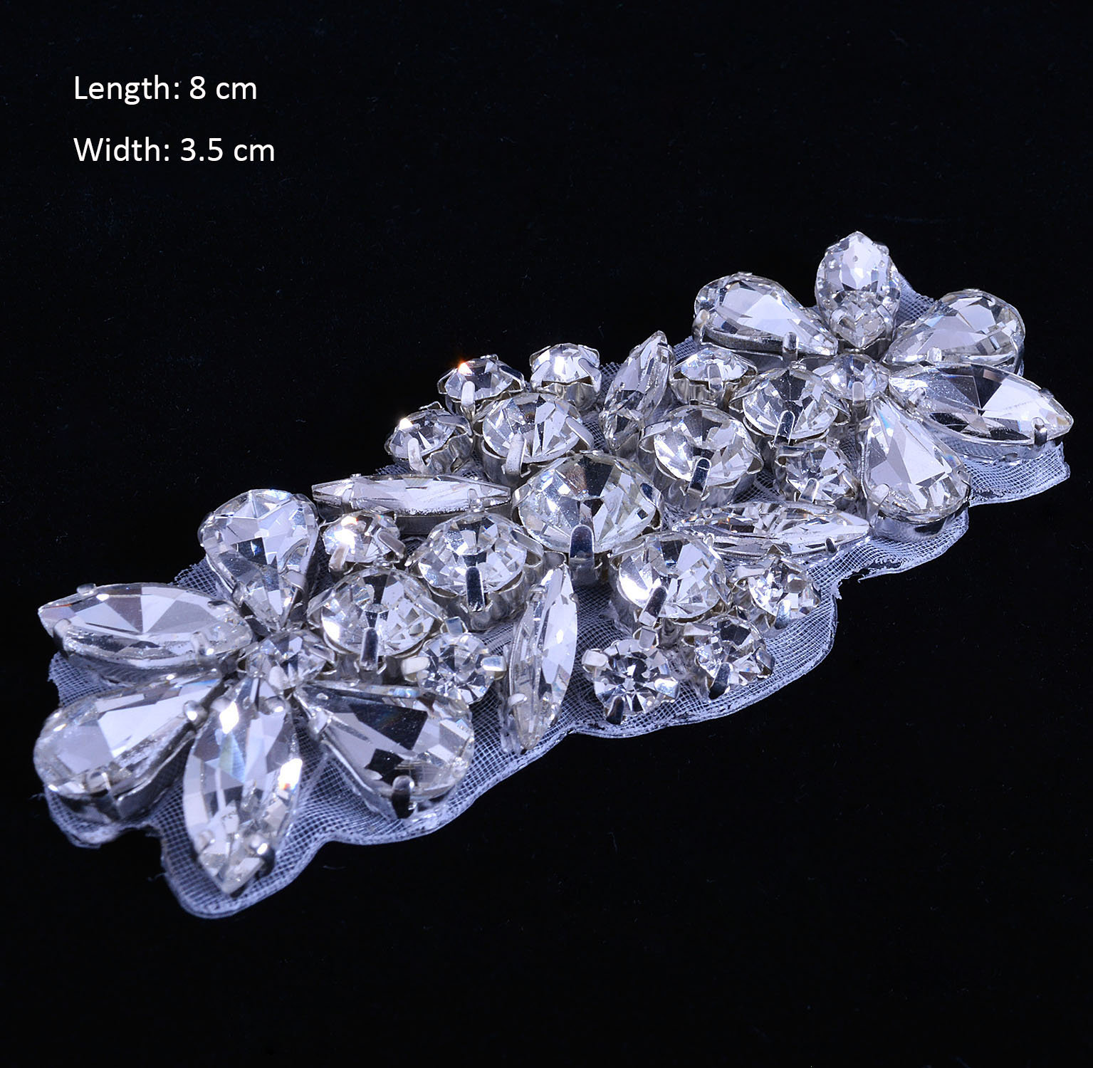 Rose Gold Crystal Rhinestone Applique Diamante Appliques Sash - Etsy