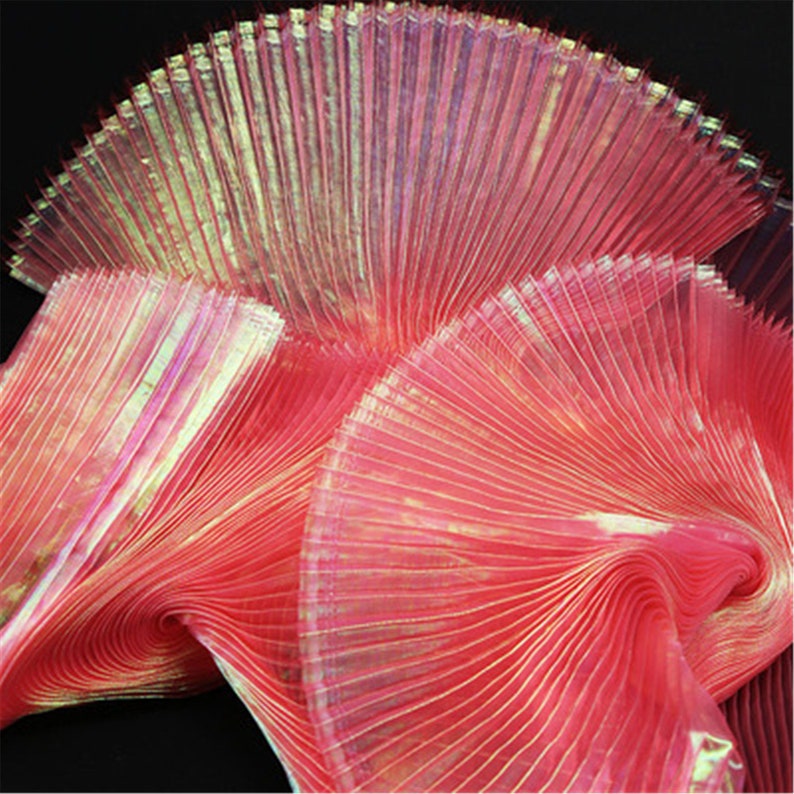 Organ Pleated Lace Fabric Folded Trim Mesh for Girl Skirt Dress Stage ...