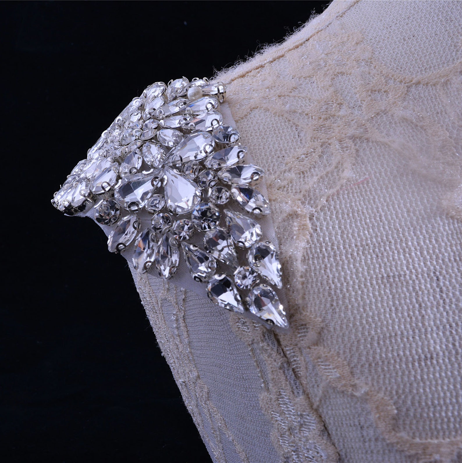 Bling Silver Crystal Rhinestone Applique Diamante Appliques | Etsy