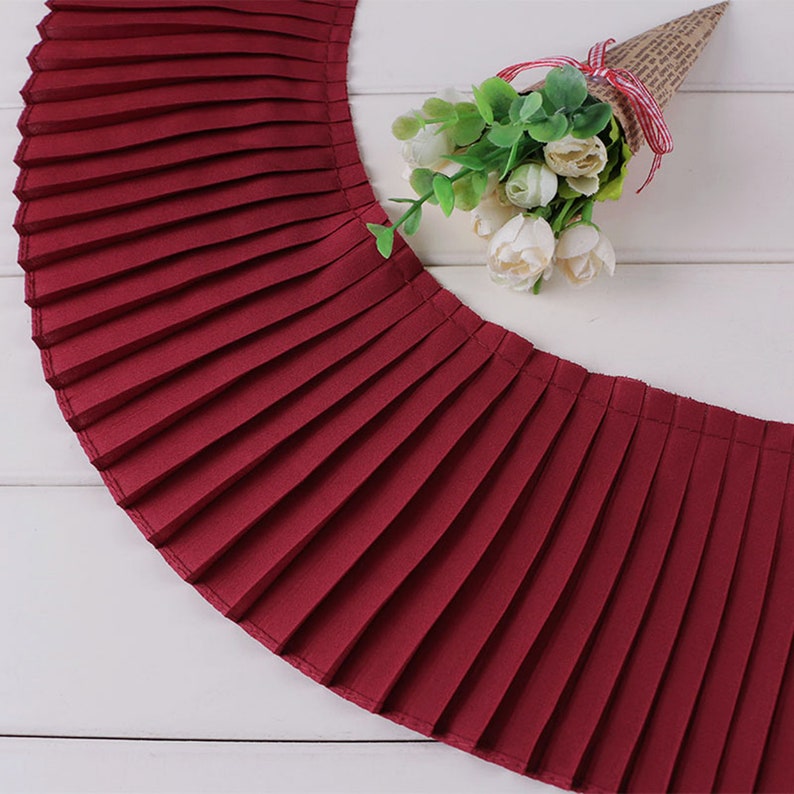 17cm Chiffon Pleated Lace Trims Folded Ribbon Fringe Edge | Etsy