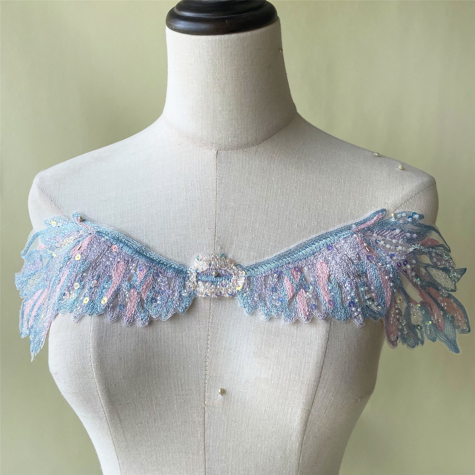 Shiny Colorful Lace Applique Lace Patch Sewing on Bridal Wedding Ball ...