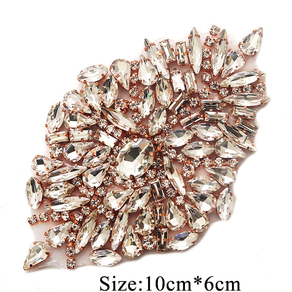 Crystal Rhinestone Shoe Clips Applique Diamante Appliques Sash | Etsy