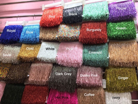 Dangling Beaded Fringe Trim Drape Heavy Beads Trims for Haute | Etsy