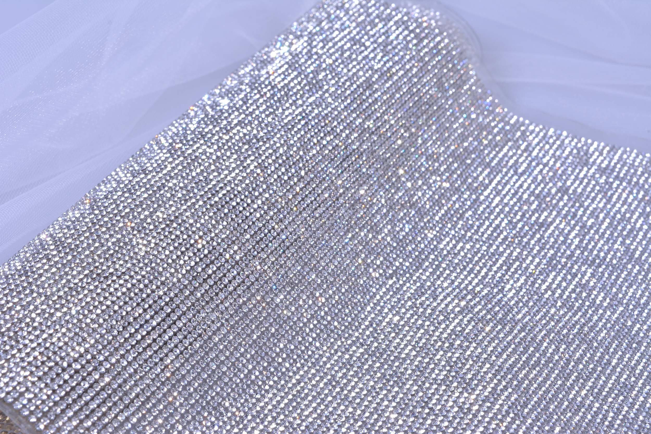 Sparkling Rhinestone Sheet Diamante Wrap Ribbon Crystal Mesh - Etsy