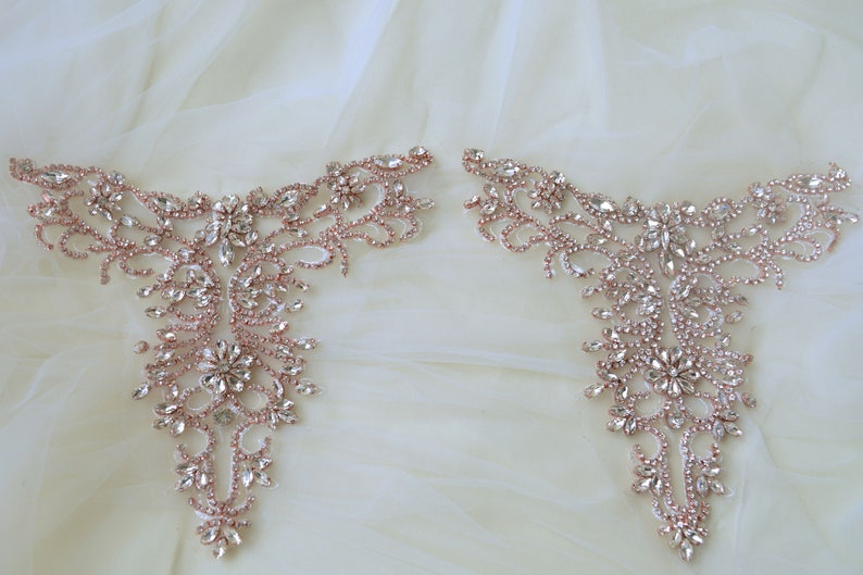 Sparkling Rhinestone Applique Shoulder Accessories Sleeve - Etsy