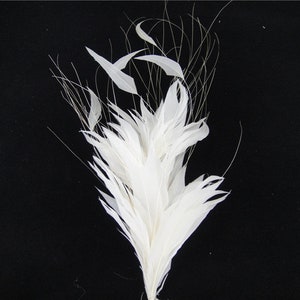 Natural Goose Feather Flower Mounts Bouquet Faux Flowers Dyed Feathers ...