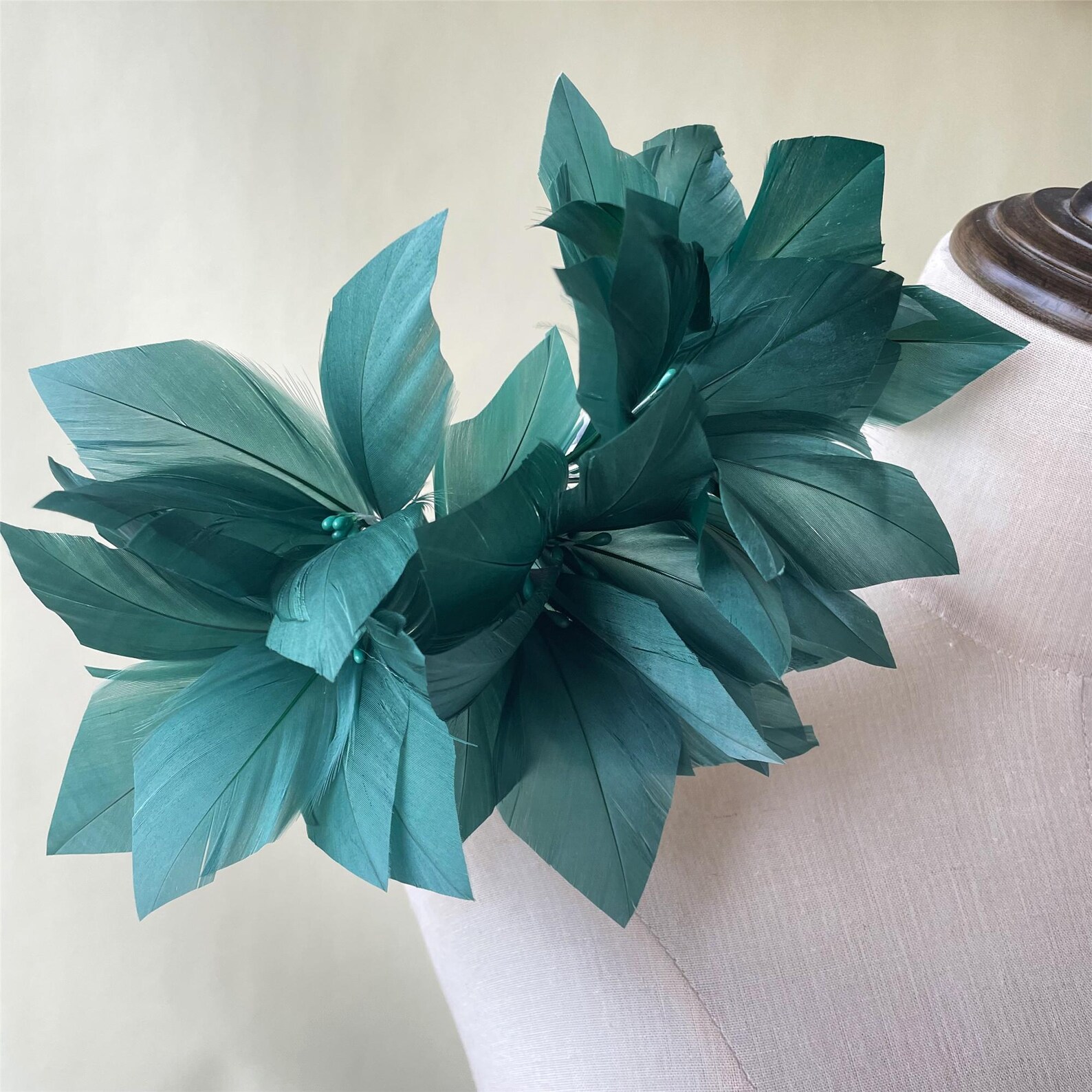 Handmade Feather Flower Millinery Twisted Feather Flower Millinery ...