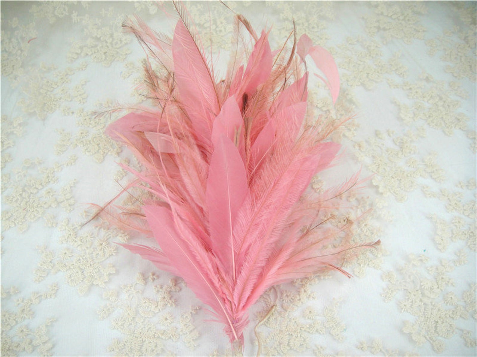 Handmade Goose Feather Flower Mount Bouquet Dyed Faux Flowers - Etsy