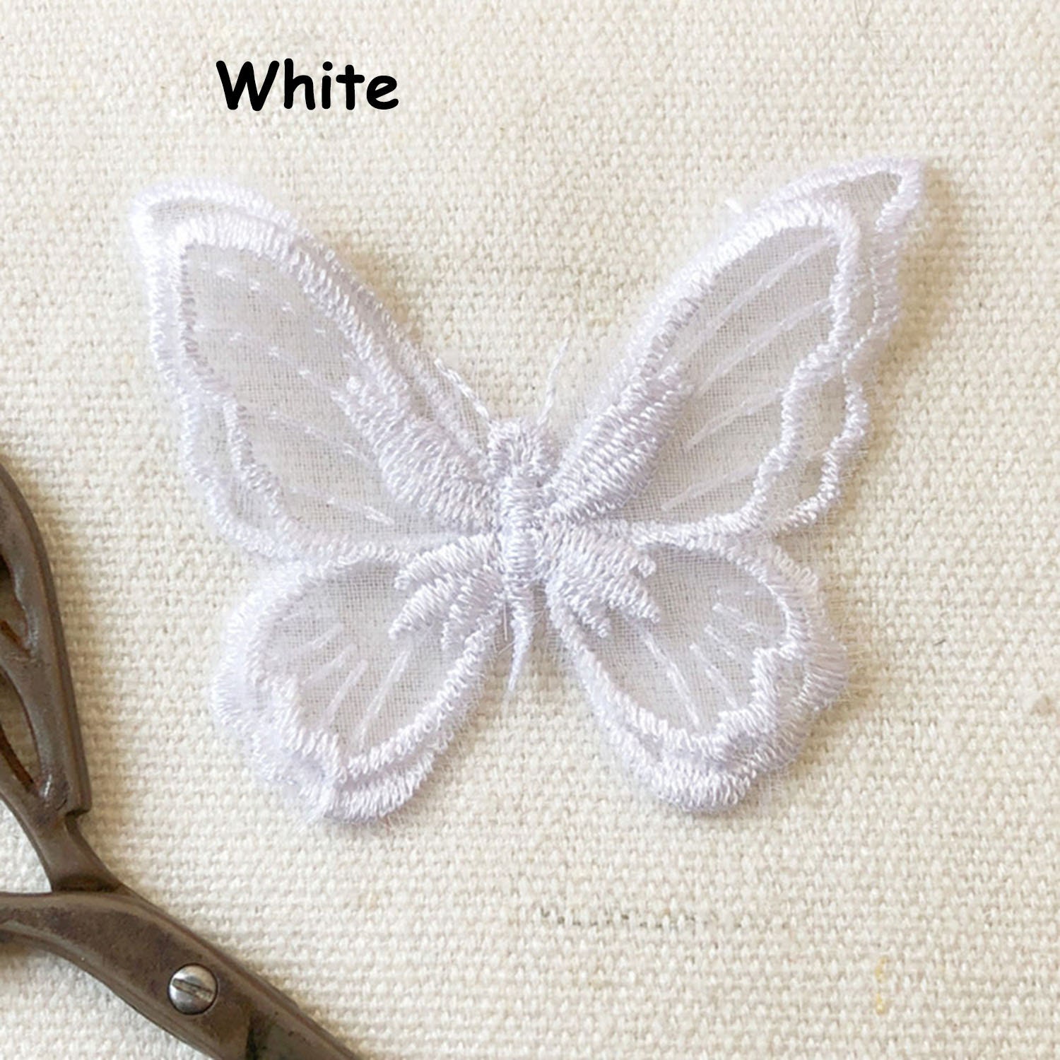 5pcs Butterfly Lace Applique Lace Motif Sewing on Bridal - Etsy Canada