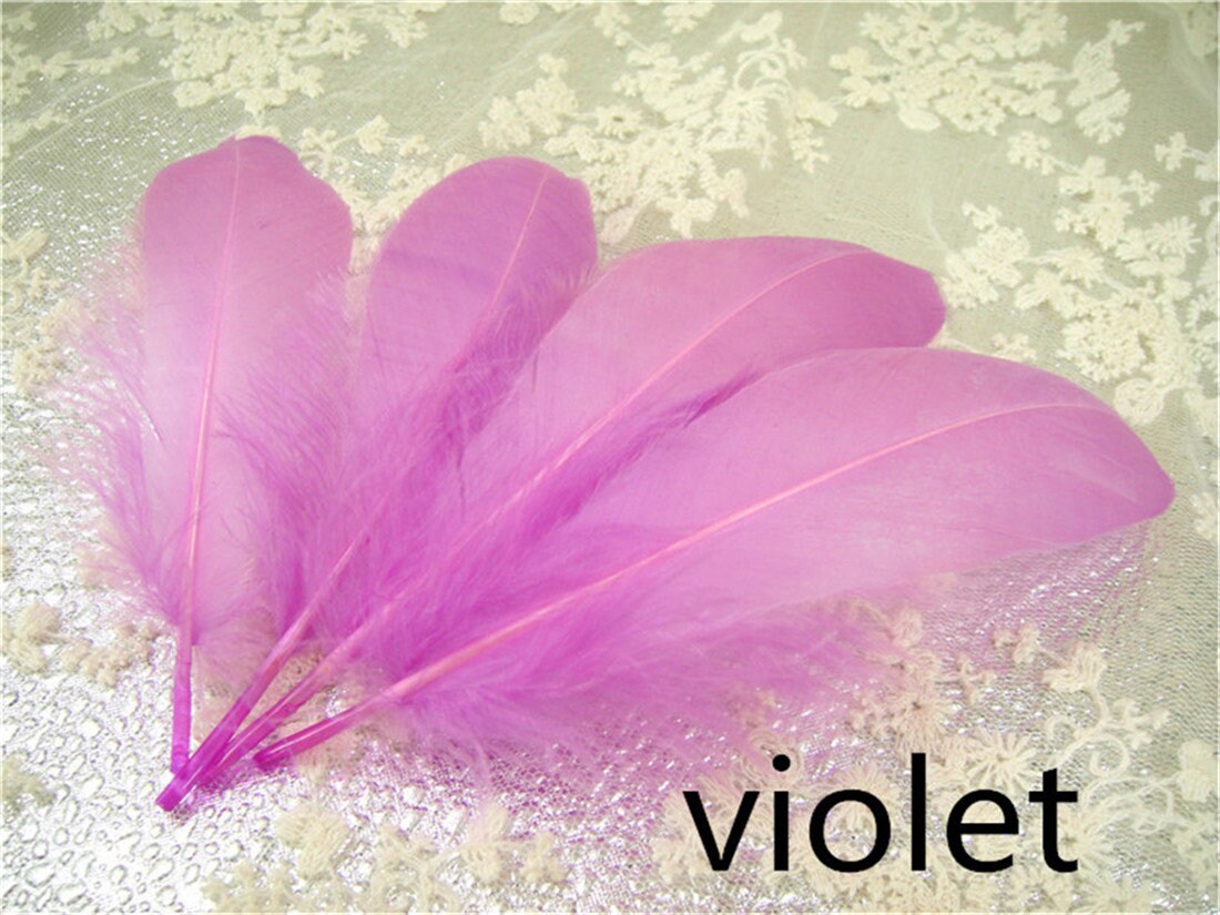 Dyed Natural Real Stripped Goose Feathers for Millinery Hat Making ...