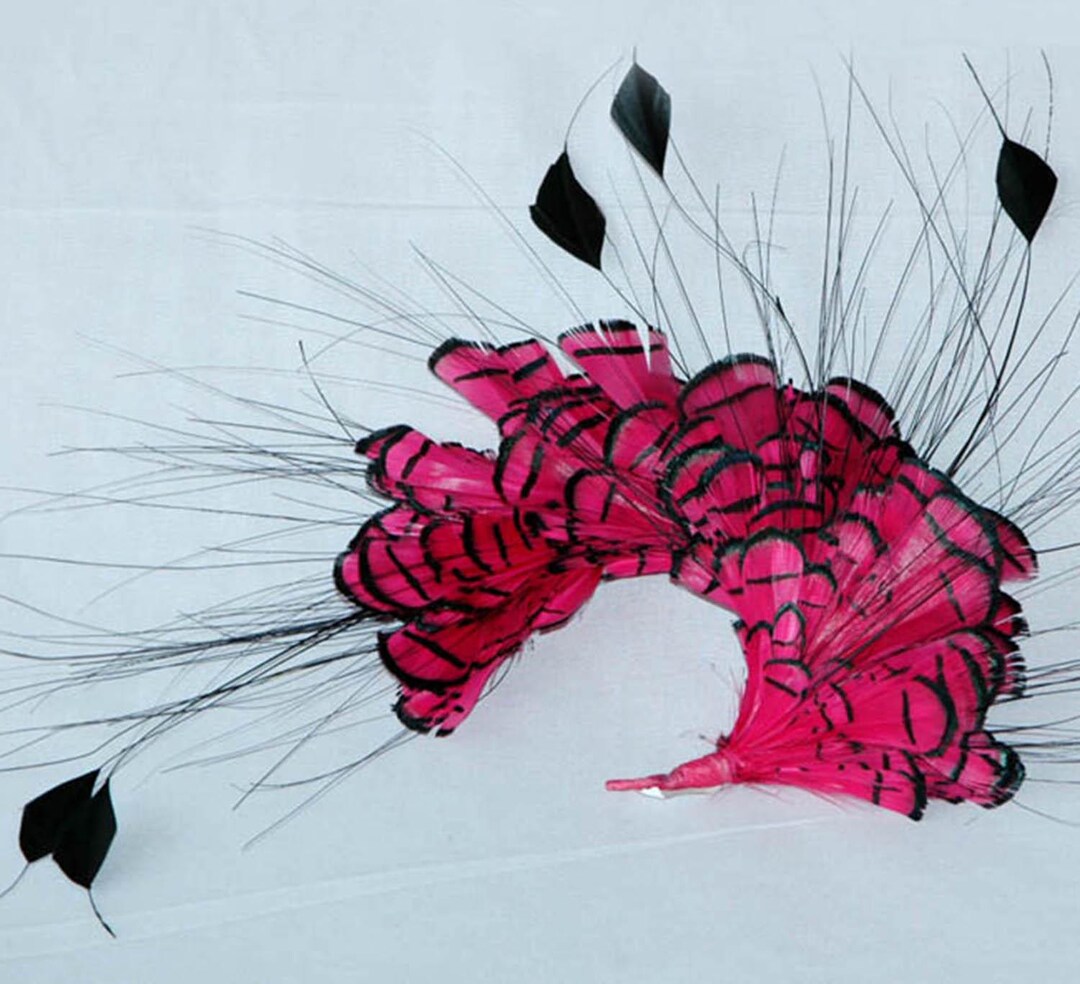 Flexible Feather Mount Twisted Flower Handmade Feather Flower Special ...