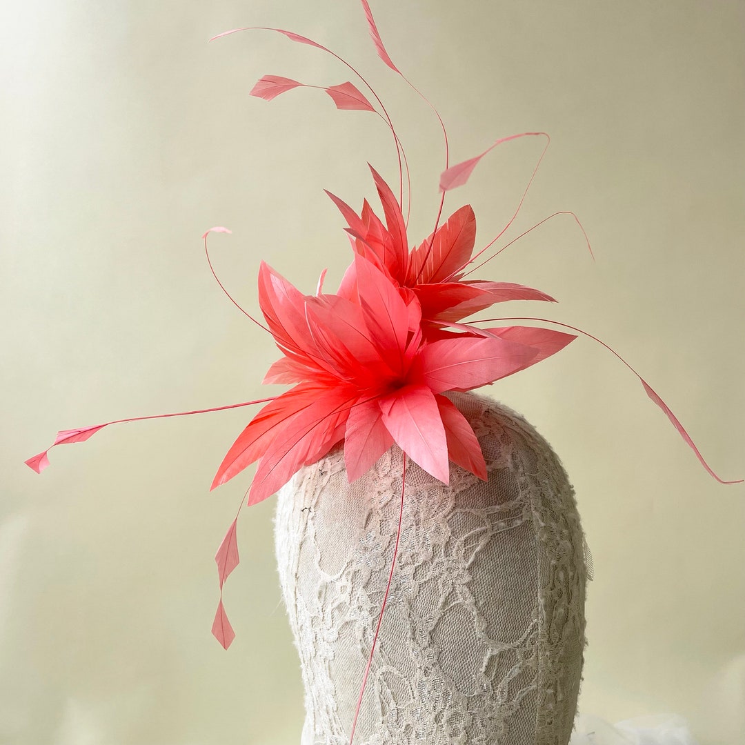 Goose Feather Flower Mounts Bouquet Faux Flowers Dyed Stripped Feathers ...