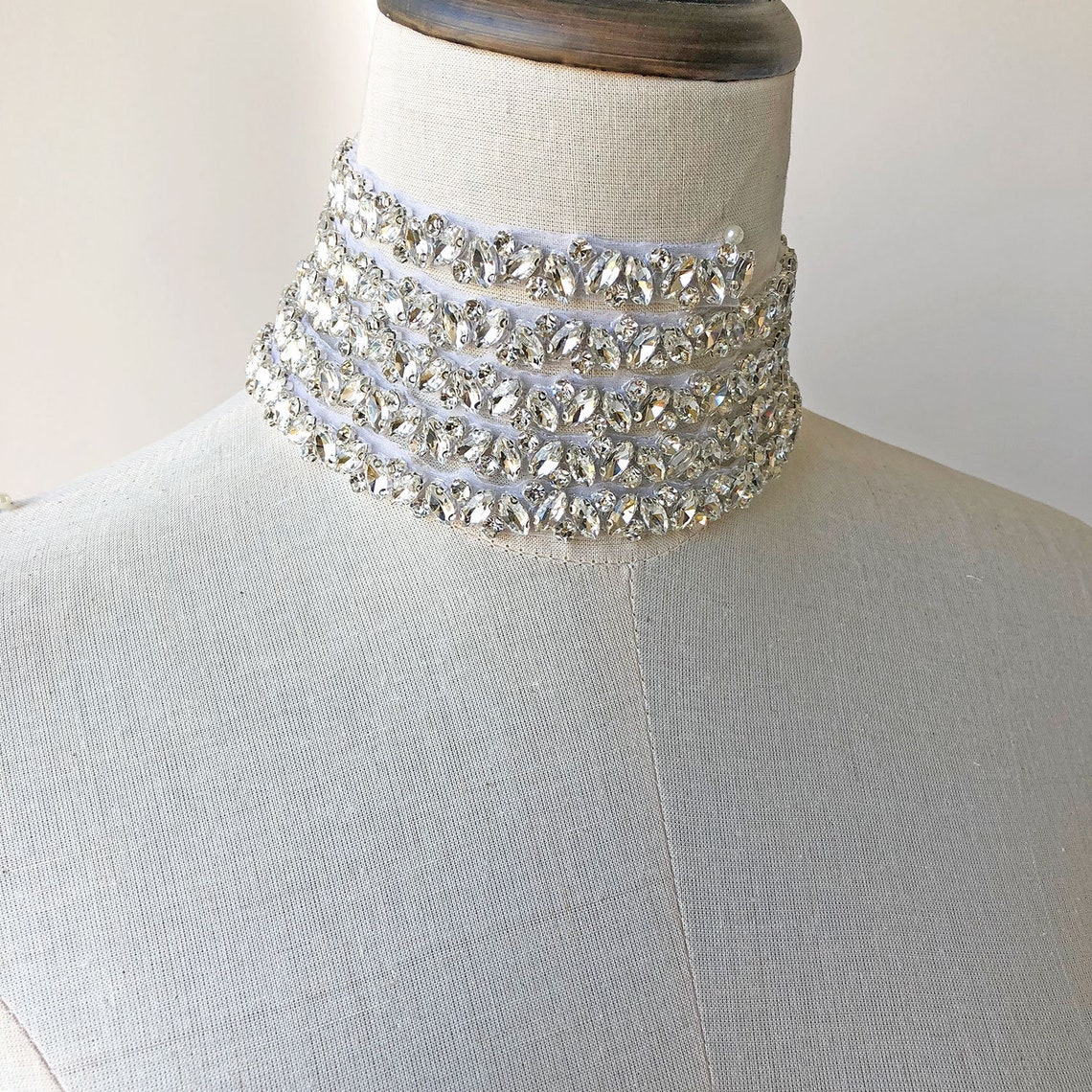Sparkling Rhinestone Applique Bridal Rhinestone Chain Trim - Etsy
