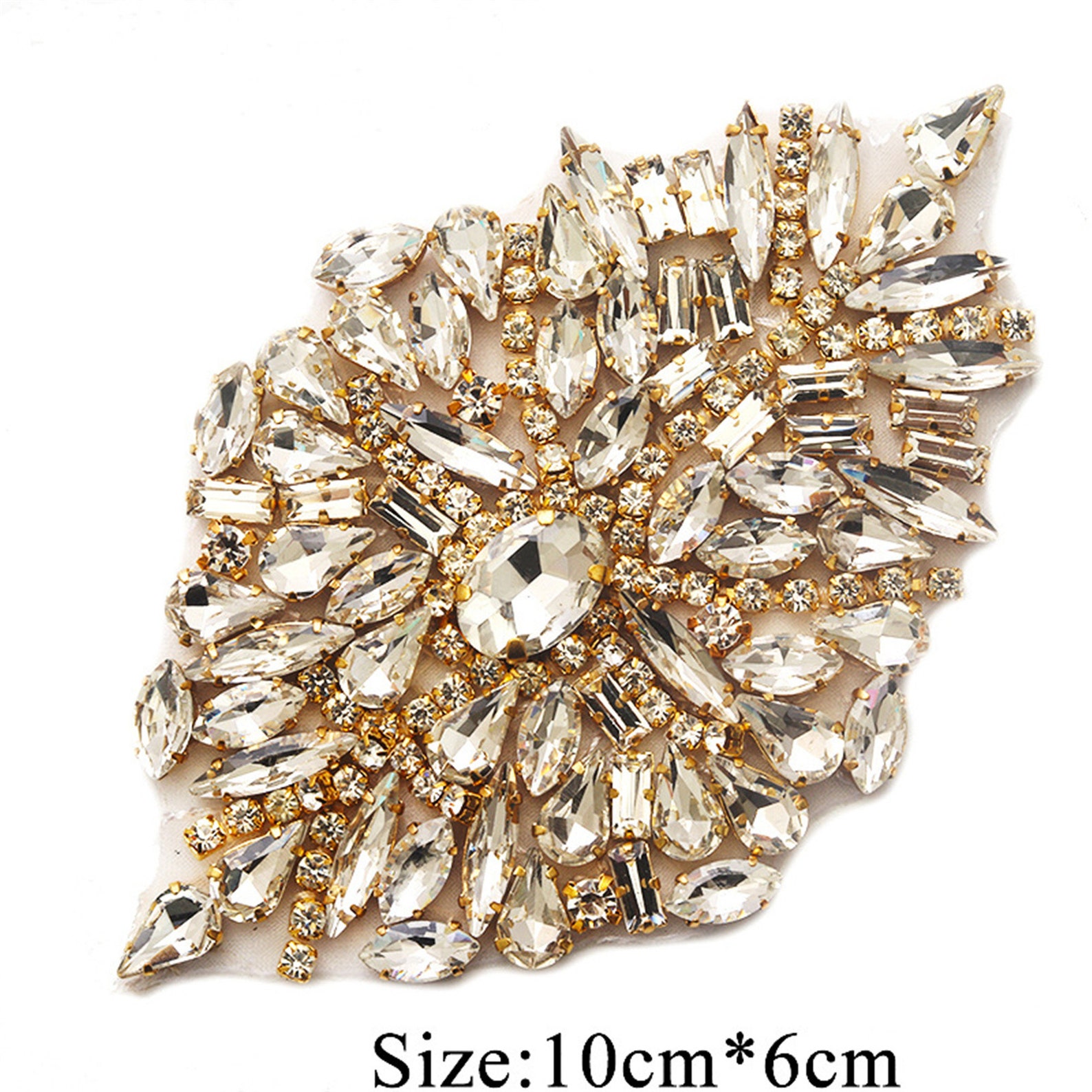 Crystal Rhinestone Shoe Clips Applique Diamante Appliques Sash | Etsy