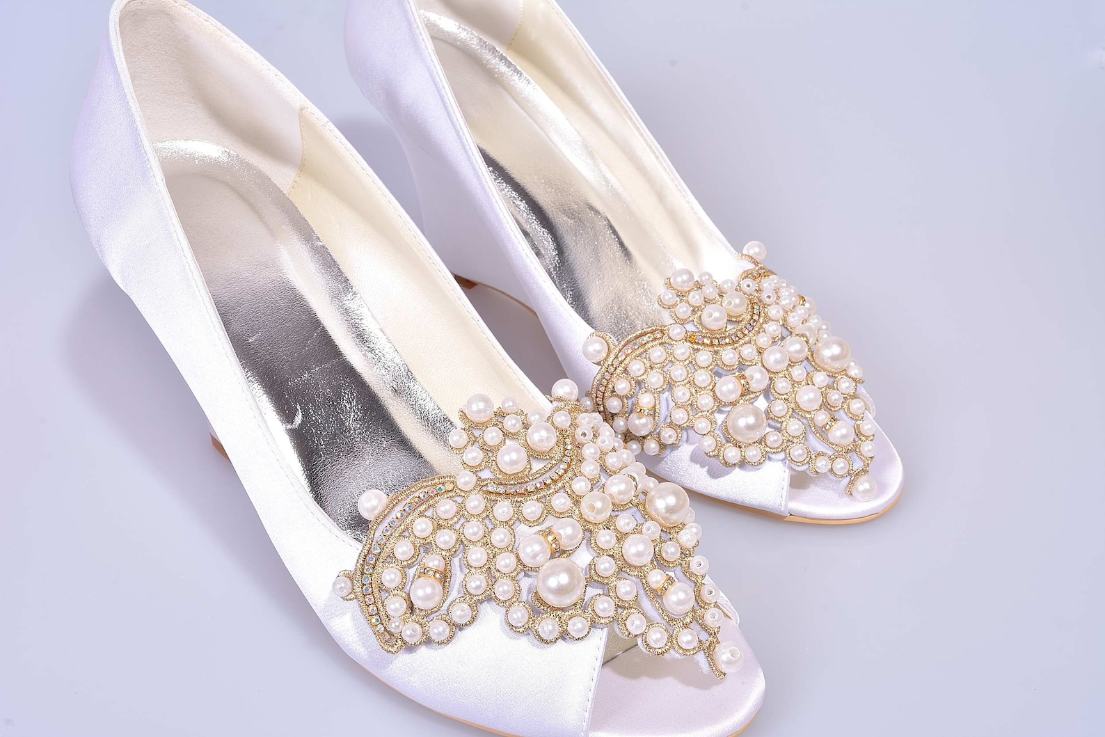 2PCS Pearl Crystal Rhinestone Shoe Clips Applique Diamante - Etsy
