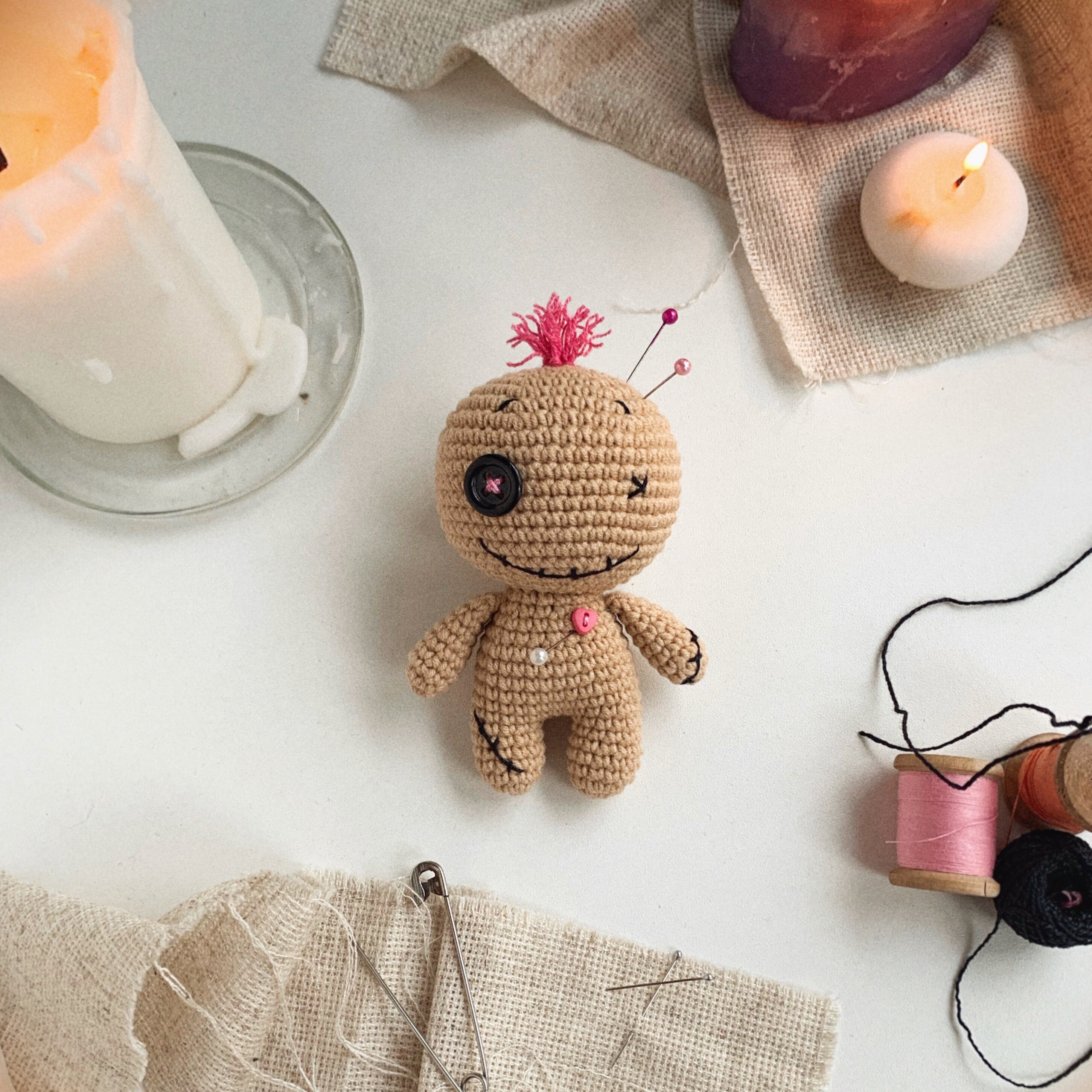 Crochet Voodoo doll pattern Halloween amigurumi crochet | Etsy
