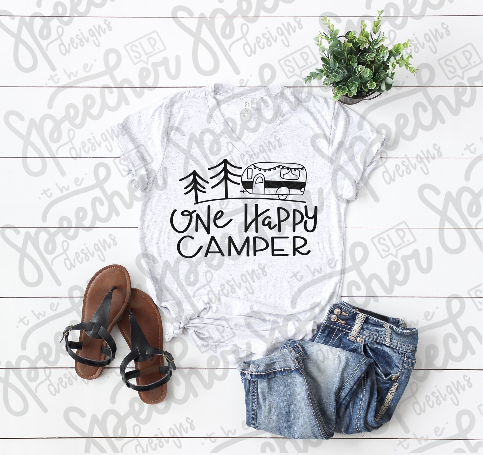 One Happy Camper R V Digital Download: SVG JPEG PNG - Etsy