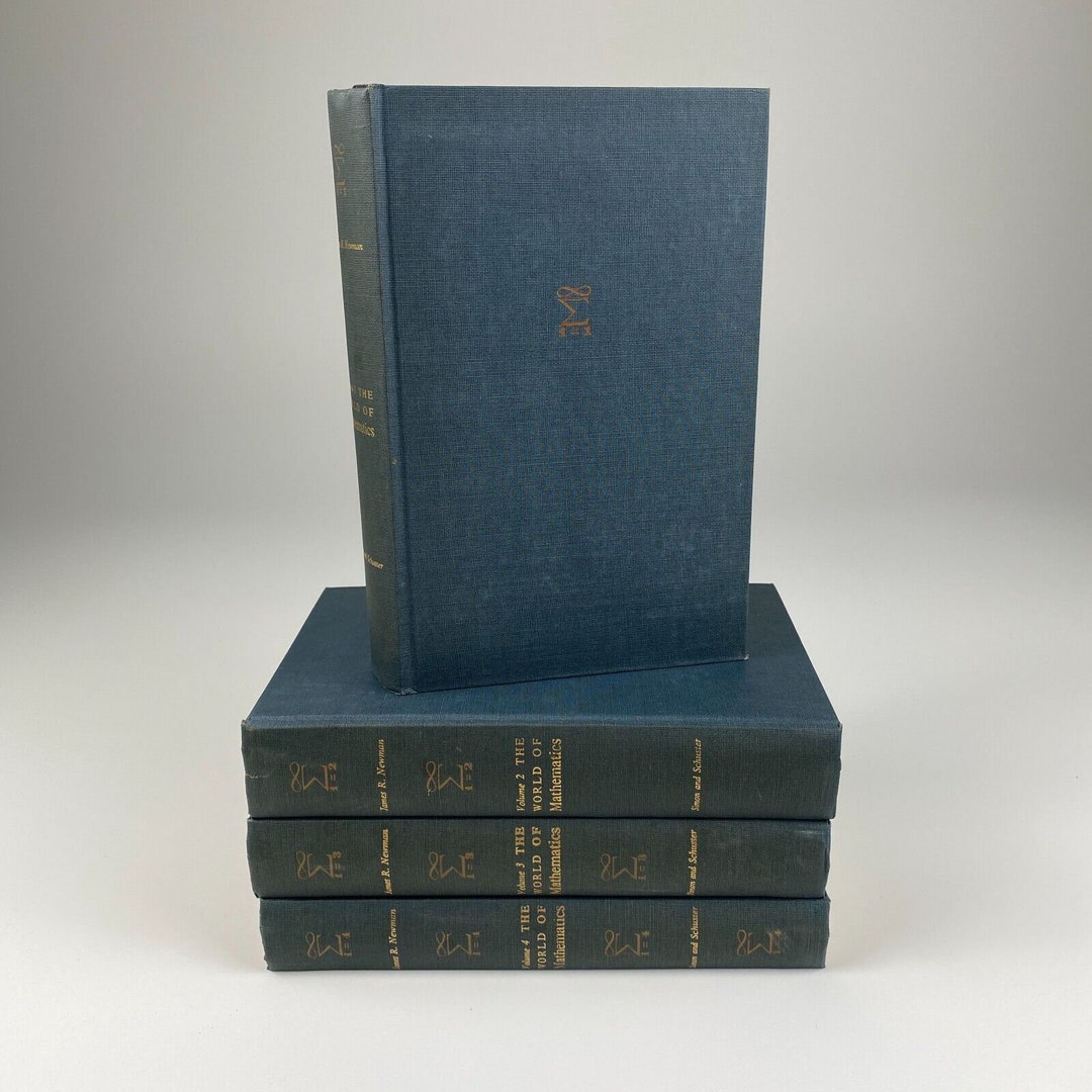 The World of Mathematics James R. Newman 1956 2nd Printing 4 Volume VTG ...