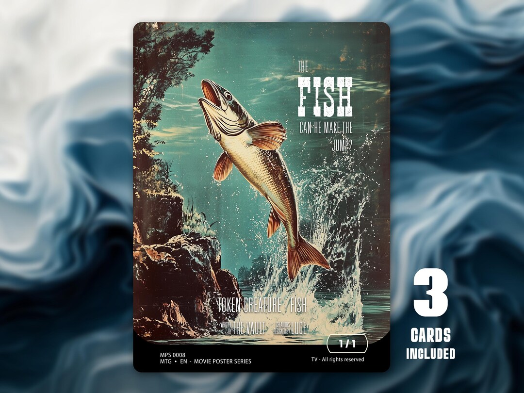 MTG Token Fish 1/1 X3 - Movie Poster Series - MPS0008 - Etsy
