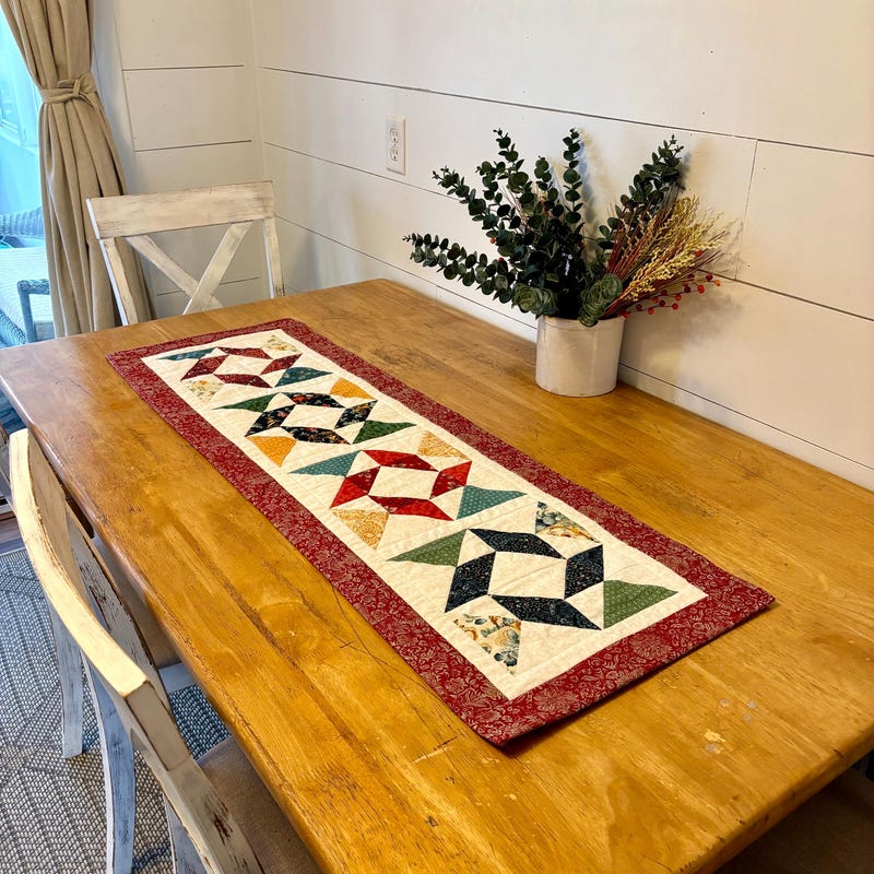 Patchwork Table Runner - Etsy