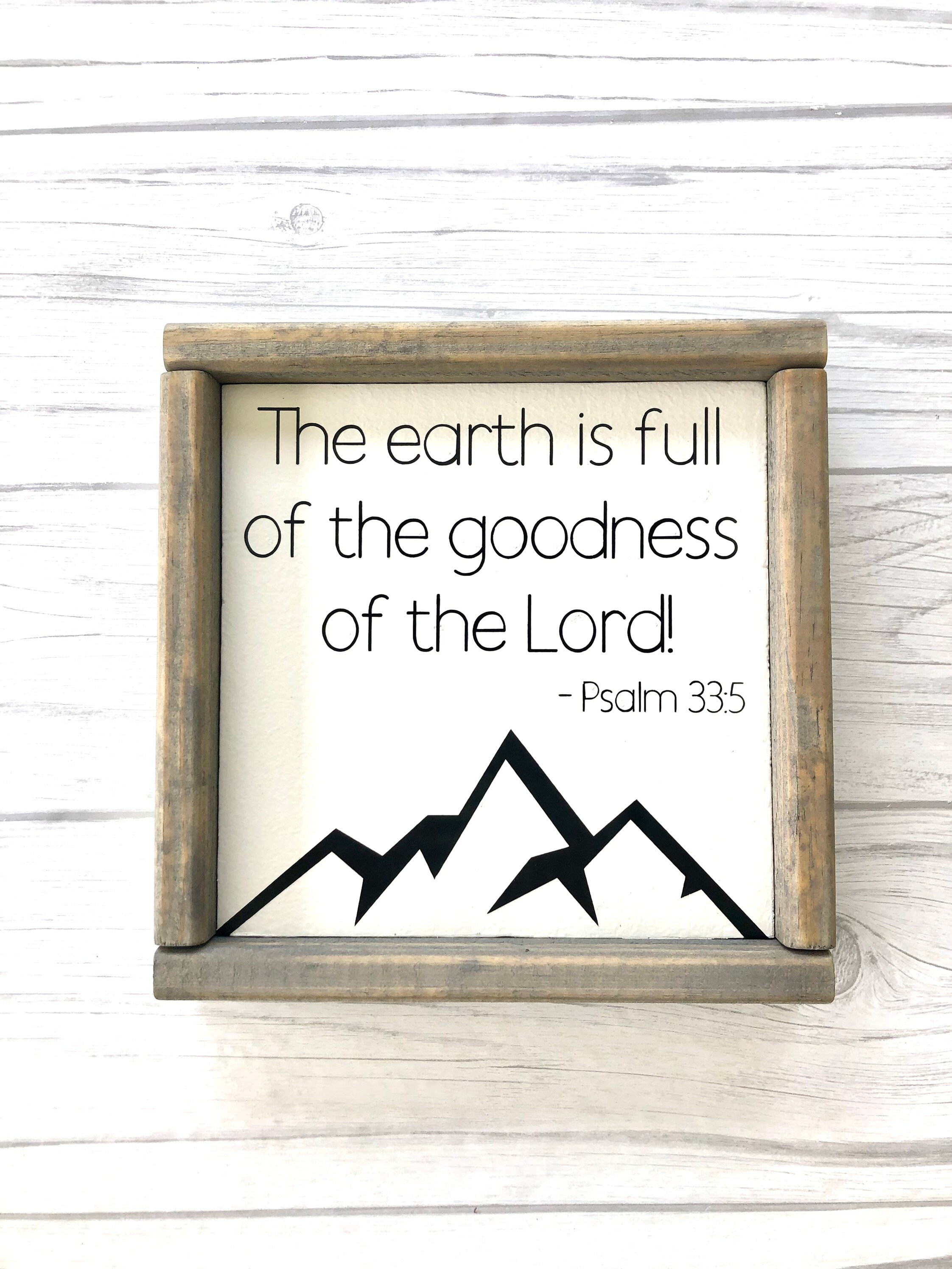 The Earth is Full of the Goodness of the Lord! | Adventure Signs ...