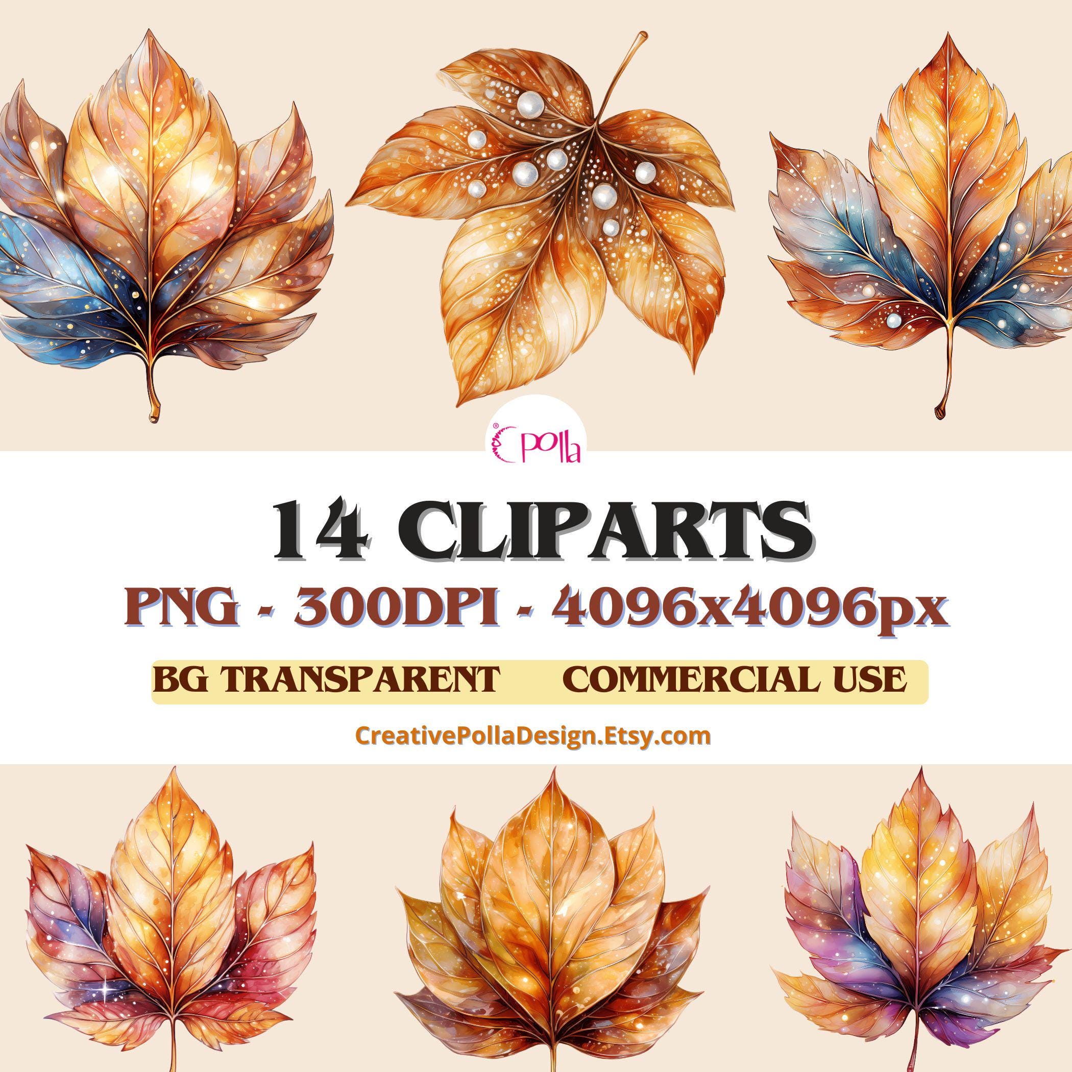 Autumn Leaves Clipart,fall Leaves Png,watercolor Fall Leaf Clipart ...