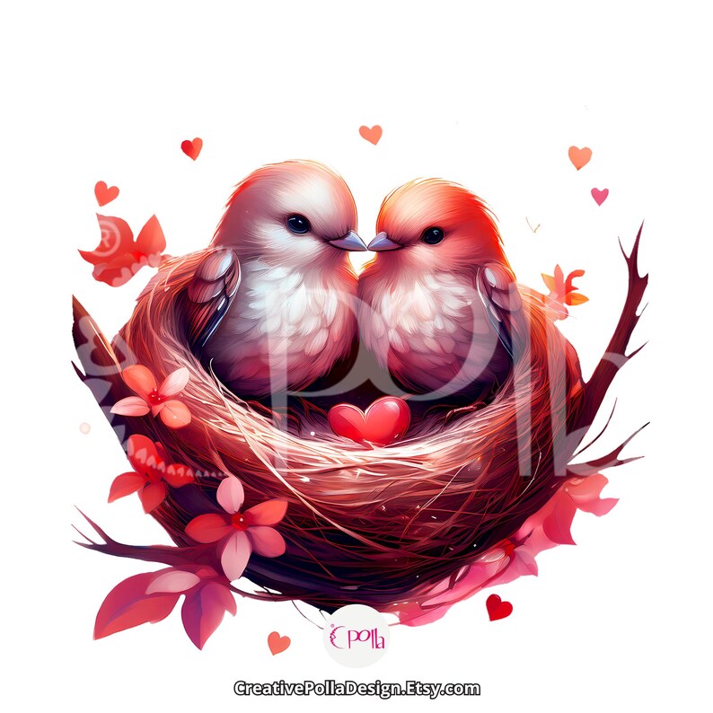 Red Valentine Clipart Bundle,watercolor Valentines Clipart Commercial ...