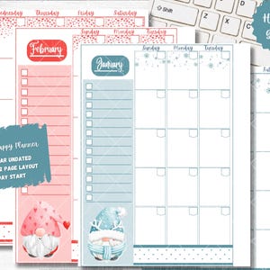 12 Month Calendar, Planner Printable, Classic Happy Planner Insert ...