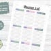Spring Weekly Menu & Grocery List, Classic Happy Planner, Weekly ...