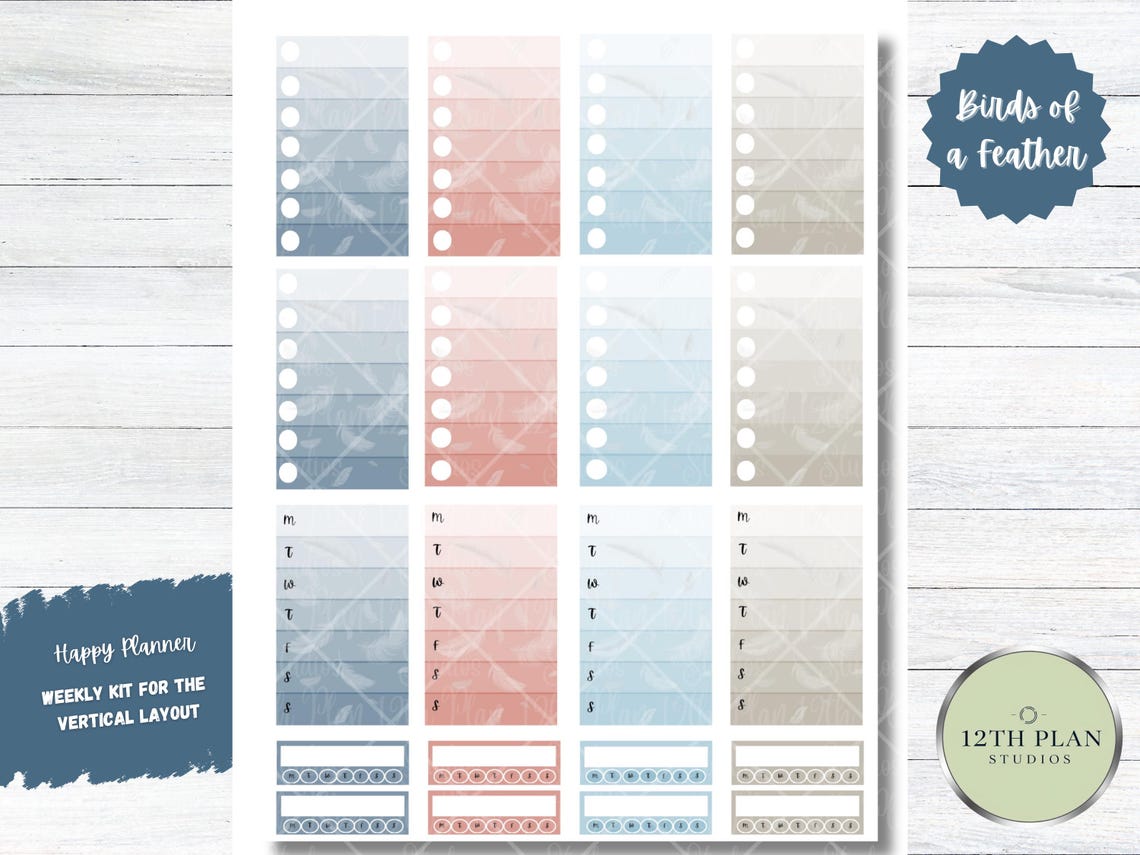 Winter Stickers, Planner Printable, Classic Happy Planner Kit, Weekly ...