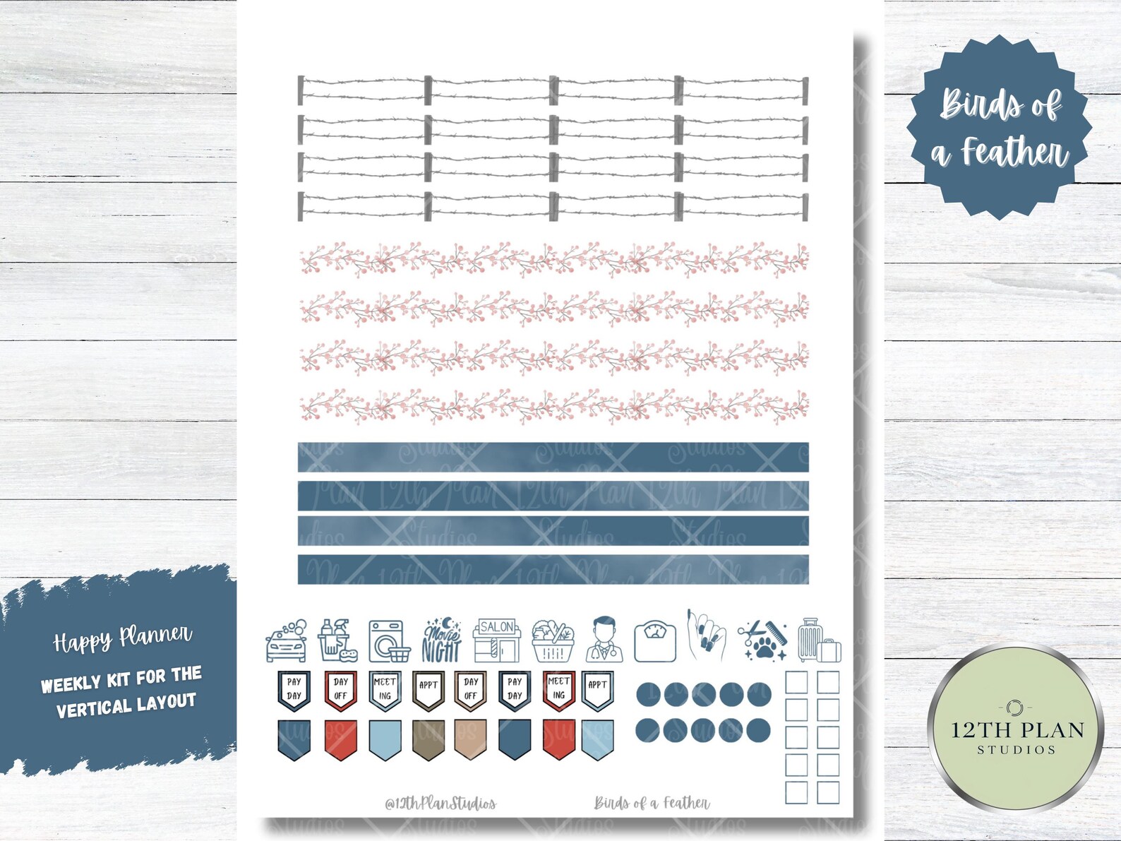 Winter Stickers, Planner Printable, Classic Happy Planner Kit, Weekly ...