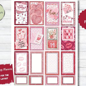 Valentine's Stickers, Planner Stickers, Classic Happy Planner Kit ...