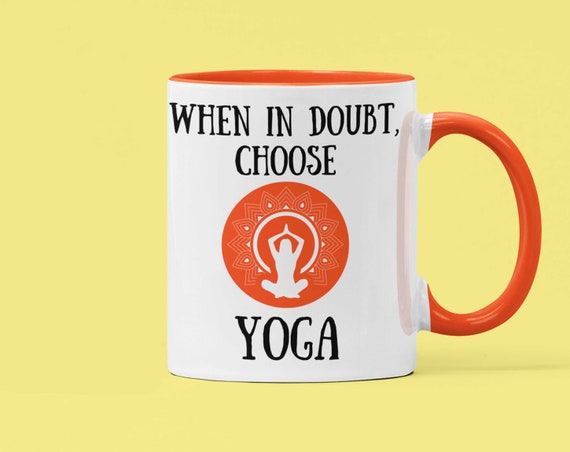 Meditation Coffee Mug When In Doubt Choose Meditation Gift | Etsy