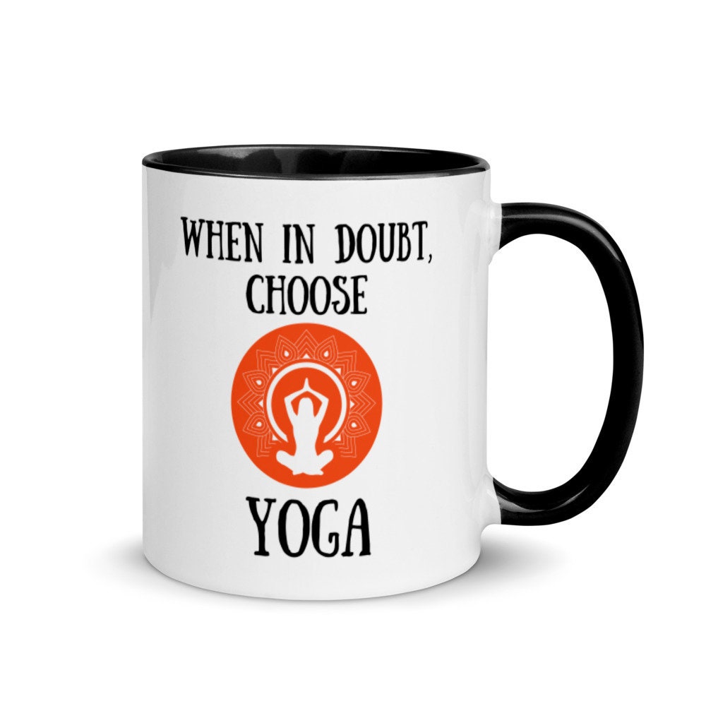 Meditation Coffee Mug, When in Doubt Choose Meditation Gift - Etsy