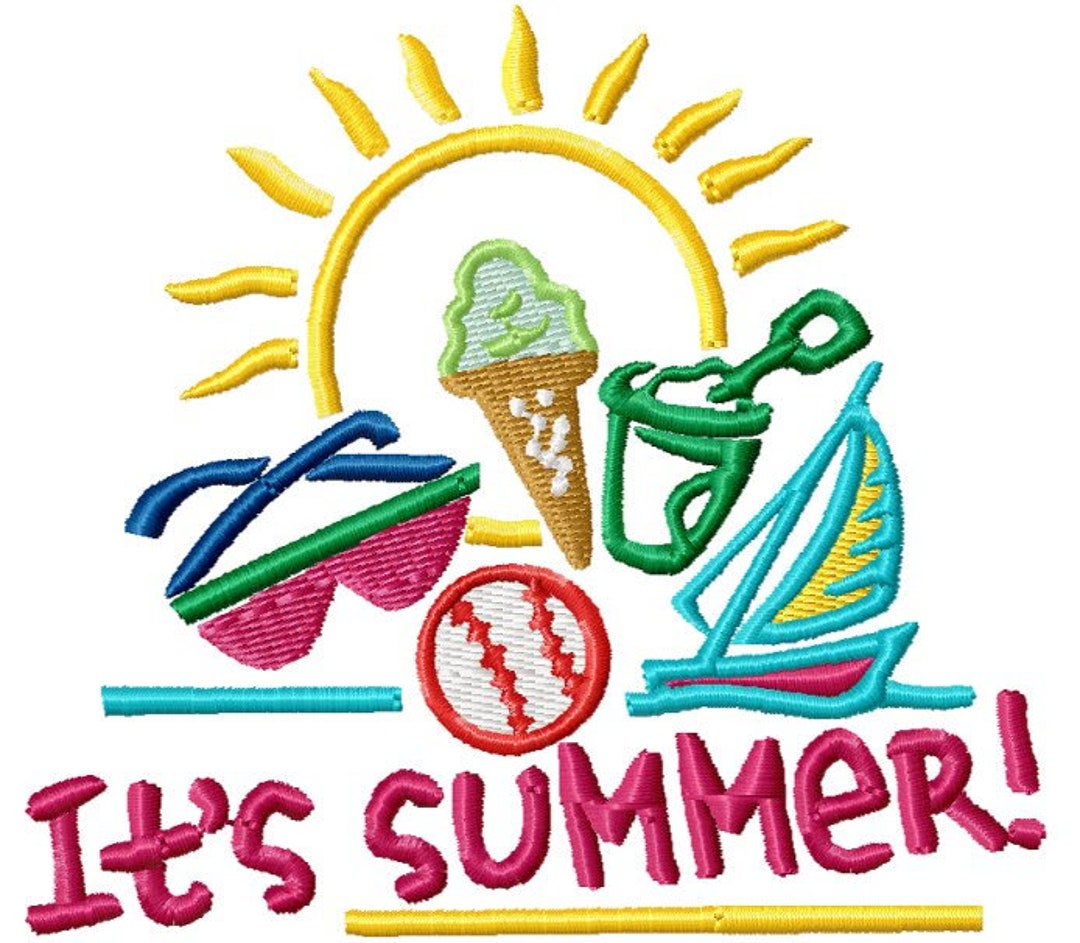 Summer Embroidery Designs - Design Talk