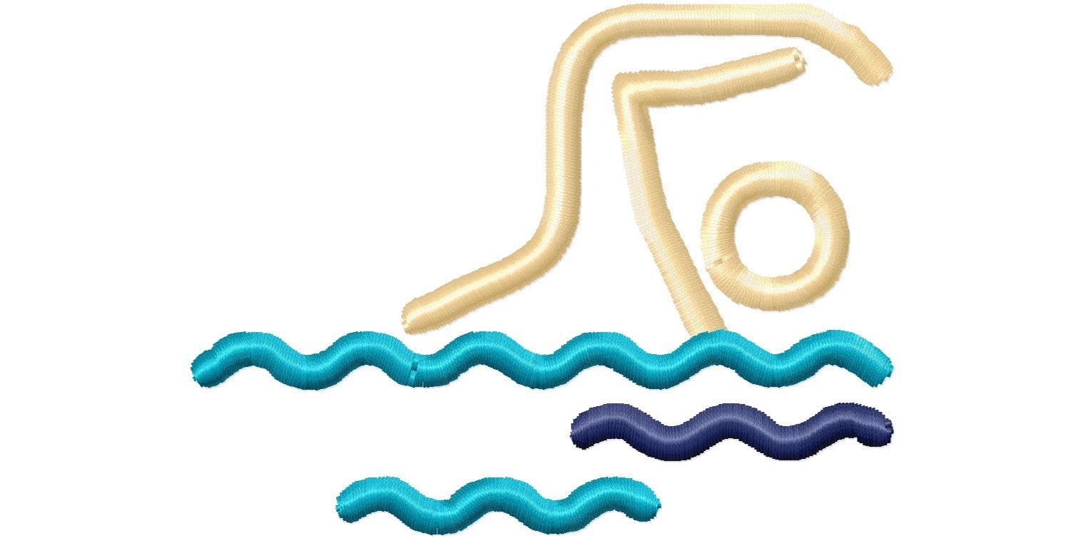 Swimming Design - Machine Embroidery Design, Embroidery Patterns ...