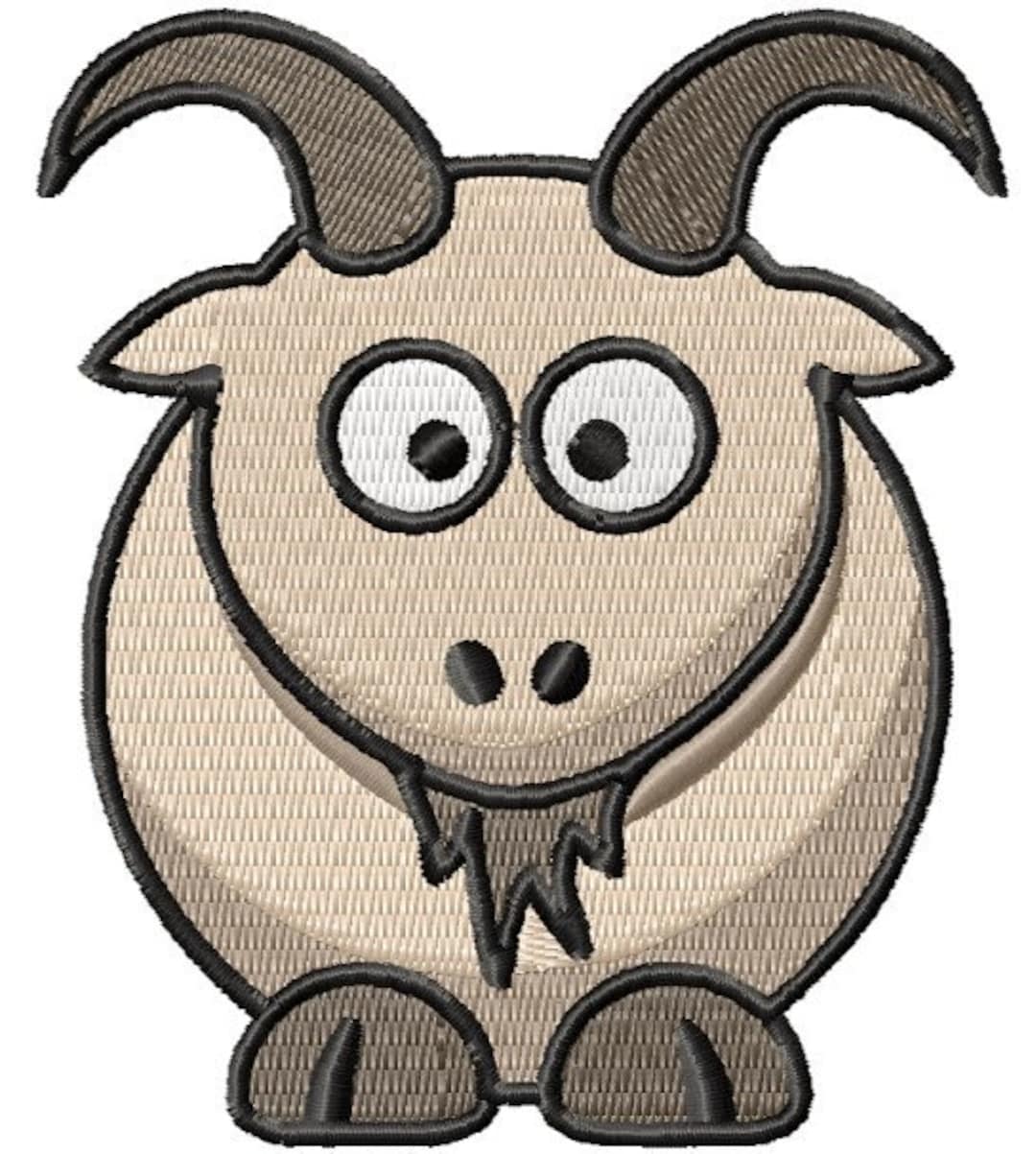 Machine Embroidery Design, Chubby Goat, Billygoat, Farm, Friends ...