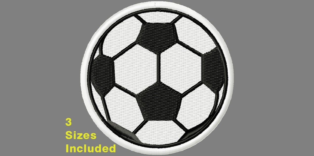 Soccer Ball Embroidery - MULTIPLE SIZES - Machine Embroidery Design ...