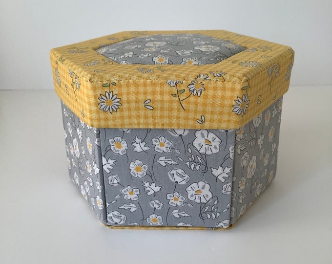 Exploding Sewing Box, Needlework Box, Hexagon Box, Etui, Cartonnage, Handmade - Etsy UK