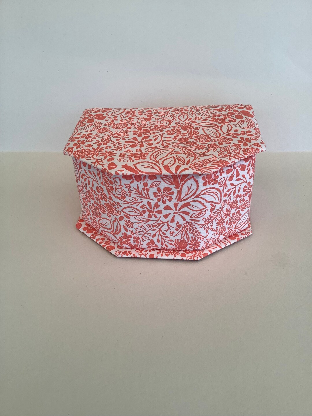 Fabric Covered Octagonal Shaped Box, Cartonnage, Handmade - Etsy UK