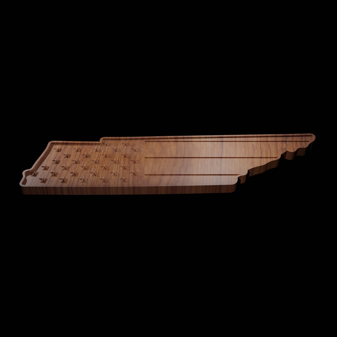 Tennessee - 3pk STL Files - State Shaped Flag - Etsy